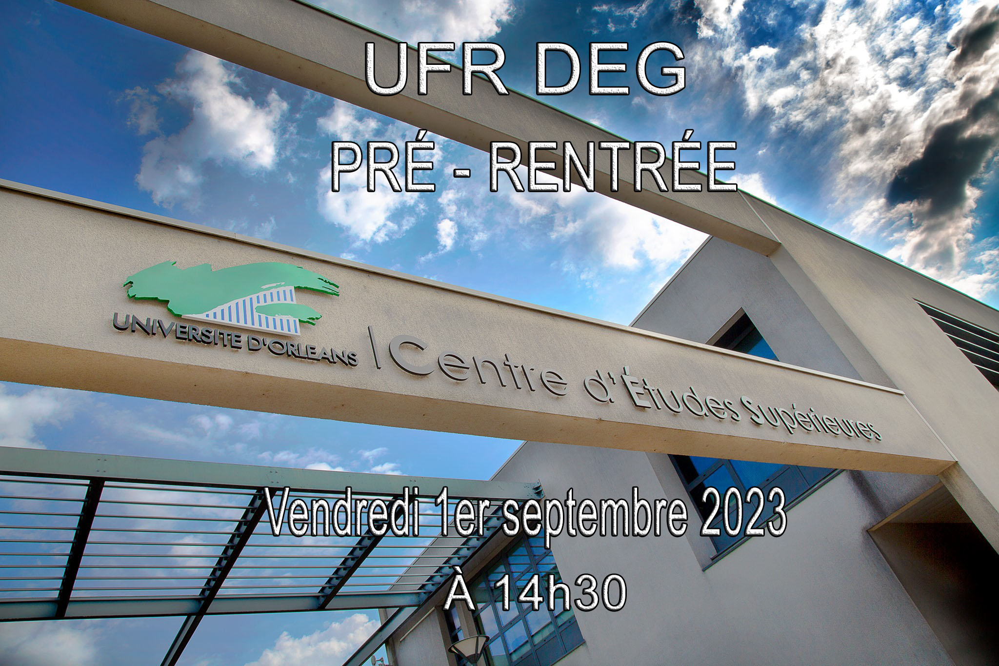 CES DEG Pré-Rentrée 2023 | Université d'Orléans